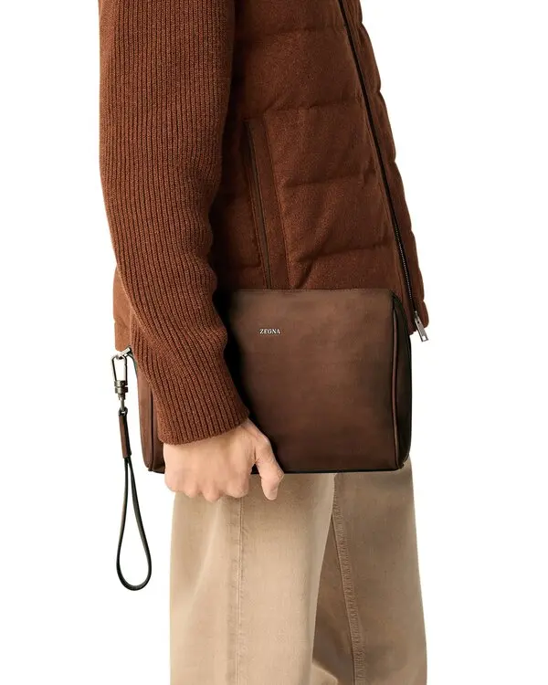 Zegna Secondskin Leather Pouch
