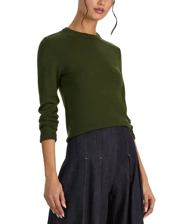 Alice + Olivia Porla Wool Stretch Collared Sweater