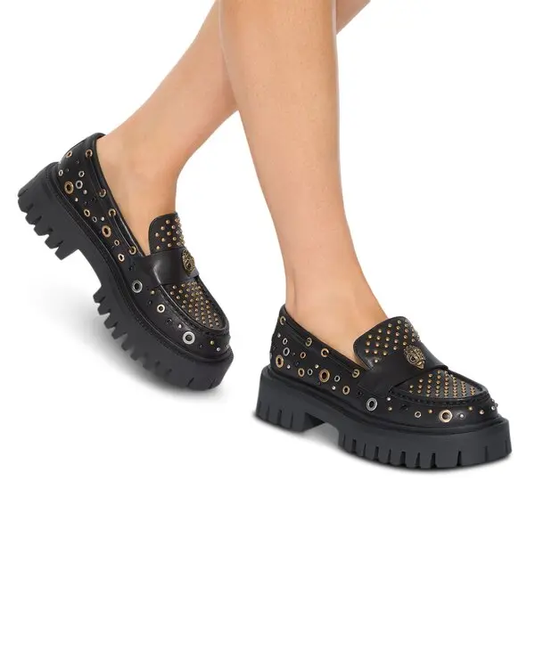 Kurt Geiger Studded Chunky Leather Loafers