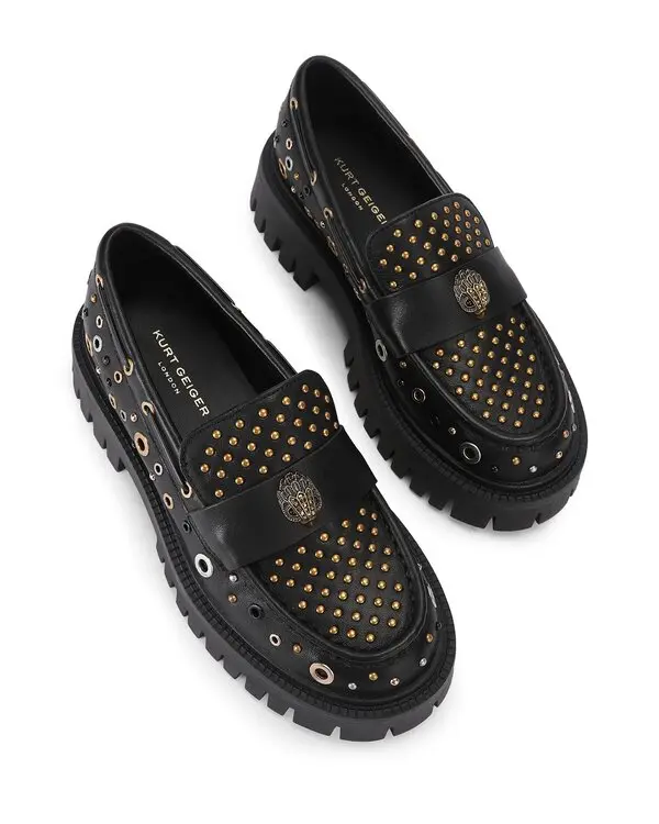 Kurt Geiger Studded Chunky Leather Loafers