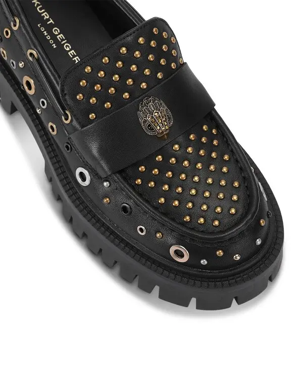 Kurt Geiger Studded Chunky Leather Loafers
