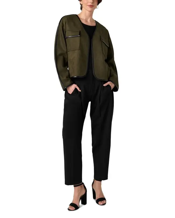 LIVERPOOL Collarless Open Front Jacket