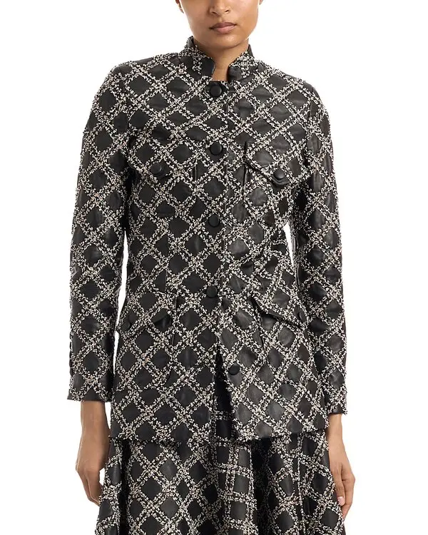 LIBEROWE Raja Embroidered Leather Jacket