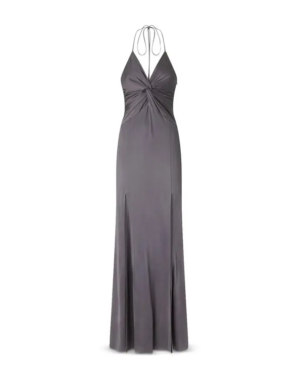 Pinko Galaxy Satin Jersey Halter Dress