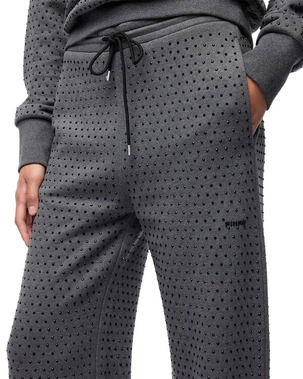 Pinko Cotton Studded Drawstring Pants
