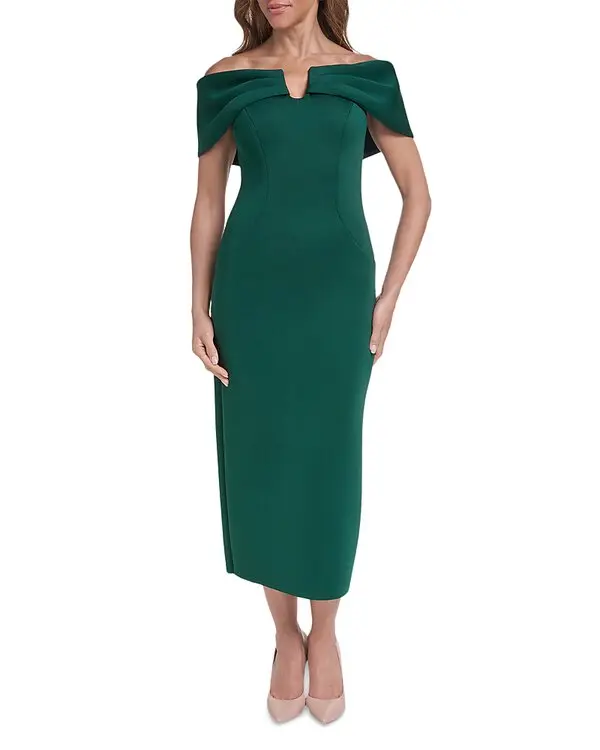 Eliza J Off-the-shoulder Fitted Dress
