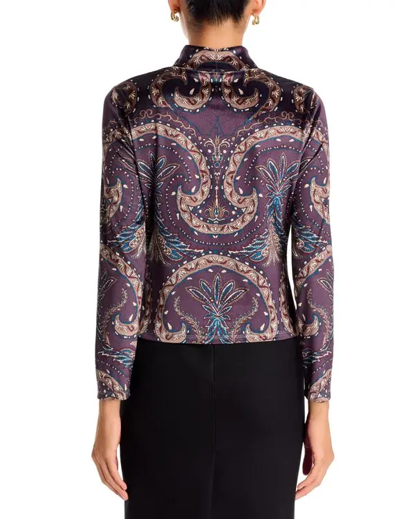 Veronica Beard Nate Mock Neck Top