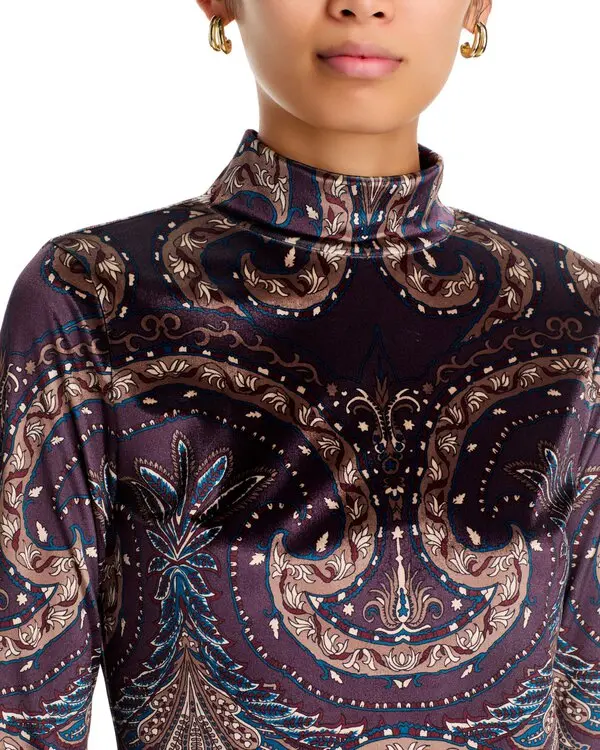 Veronica Beard Nate Mock Neck Top