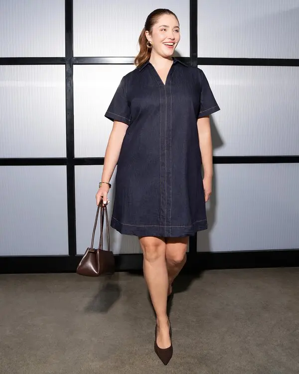 ESTELLE Avah Cotton Collared Dress