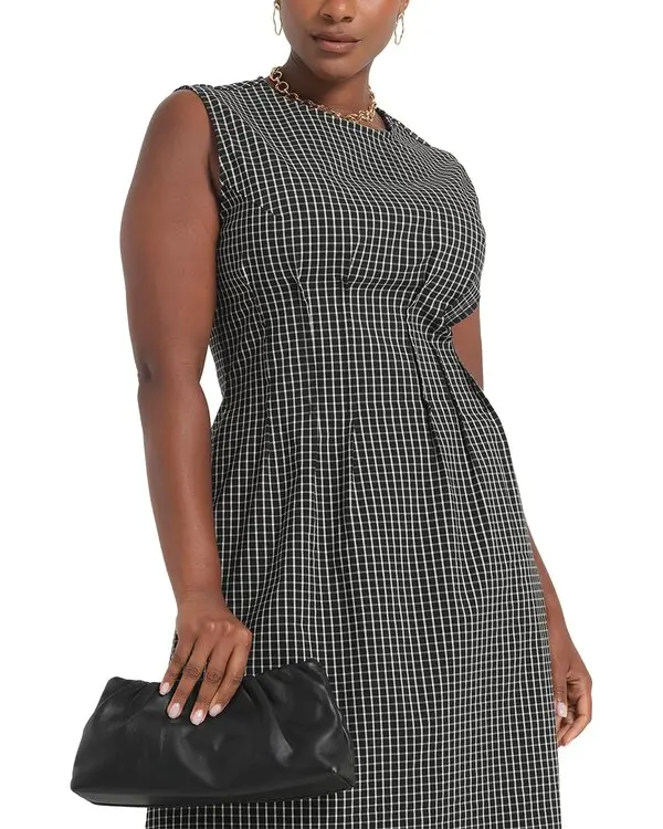 ESTELLE Bobbie Pleated Waist Midi Dress
