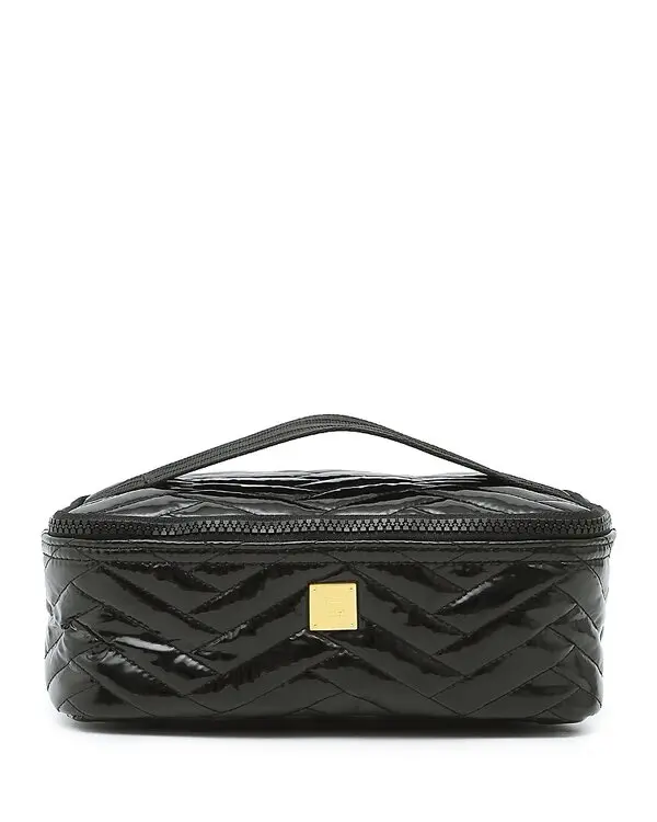 THINK ROYLN Bling Moto Quilted Jewelry Travel Case - Black