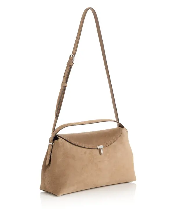 TOTEME T-lock Suede Top Handle Bag