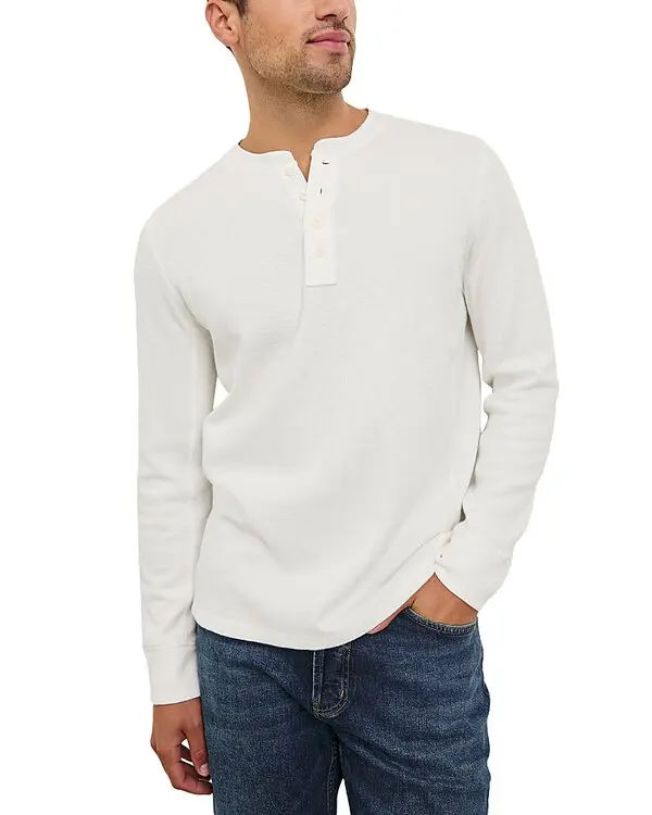 Rails Soto Cotton Blend Knit Henley Sweater