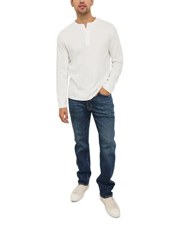 Rails Soto Cotton Blend Knit Henley Sweater