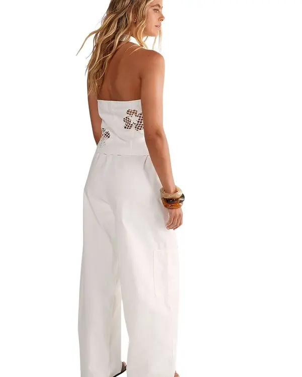 Nasty Gal Floral Cutwork Cargo Pants Co-ord