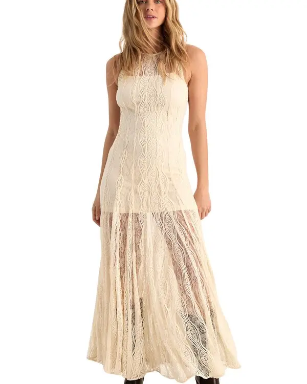 Nasty Gal Lace Godet Hem Maxi Dress