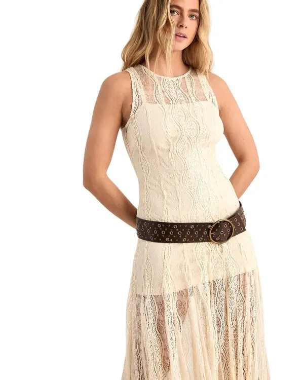 Nasty Gal Lace Godet Hem Maxi Dress