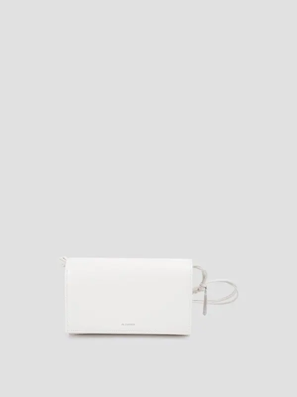 JIL SANDER Tangle Mini Wallet - Eggshell