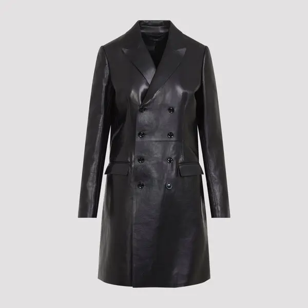 TOM FORD Silky Guantania Leather Sartorial Peacoat