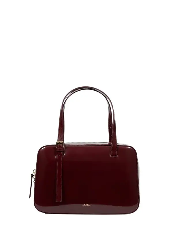 A.p.c. Bovine Leather Shoulder Bag - Bordeaux