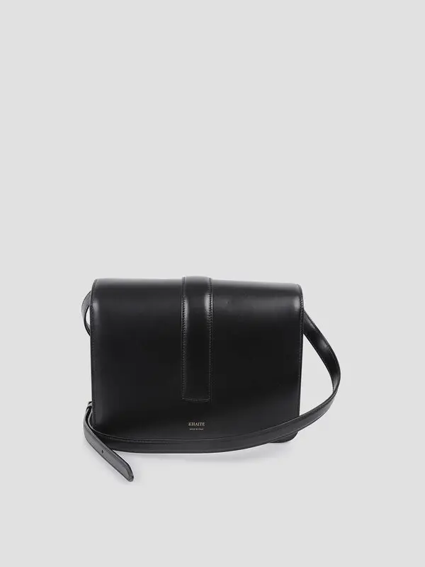 Khaite Mini Calfskin Shoulder Bag - Black
