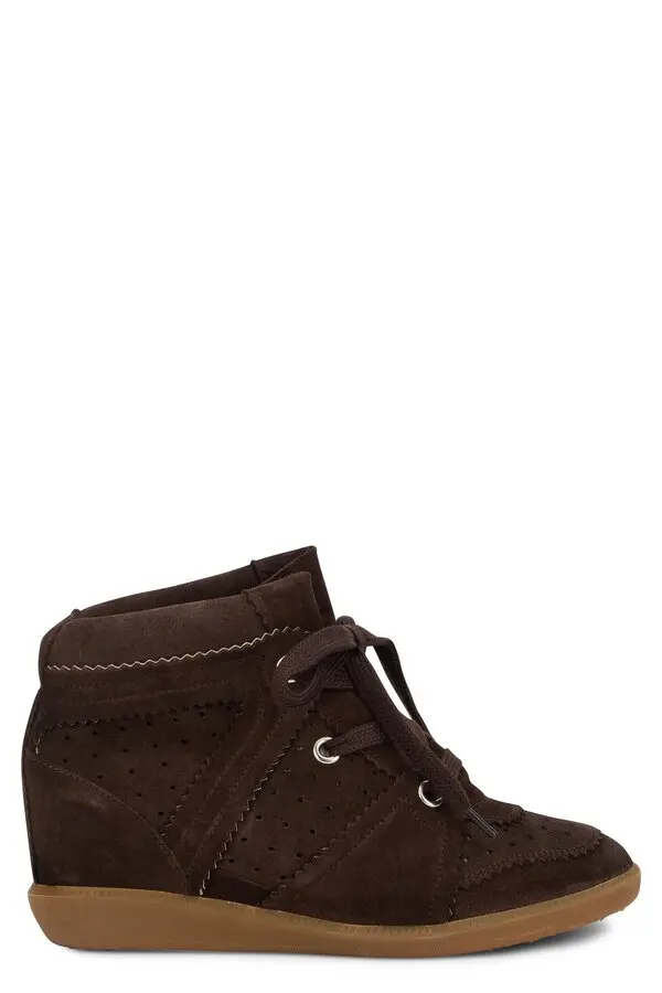 Isabel Marant Étoile Wedge Sneaker With Laces - Brown