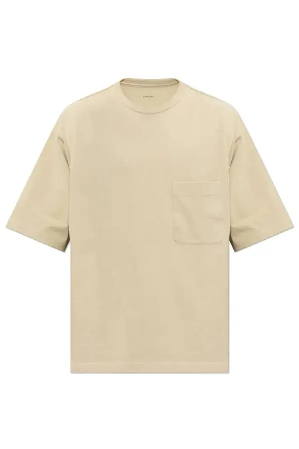 LEMAIRE Boxy Tee In 100% Cotton - Pear