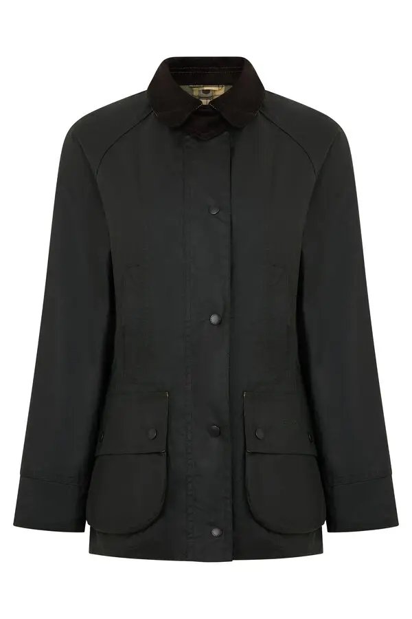 Barbour Light Mini Waxed Cotton High-collar Jacket For - Brown