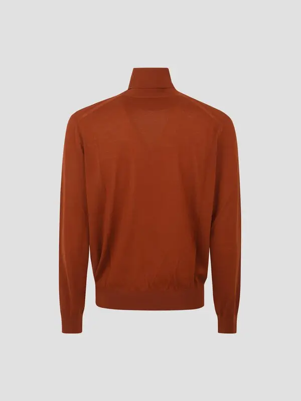 Saint Laurent Turtleneck Sweater - Brique