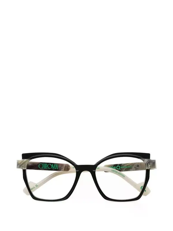 ETNIA BARCELONA Chroma Geometric-frame Glasses - Black