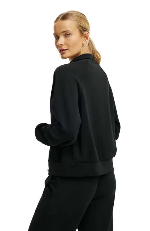 Cotton:on Active Ultimate Soft Funnel Neck Jacket - Black