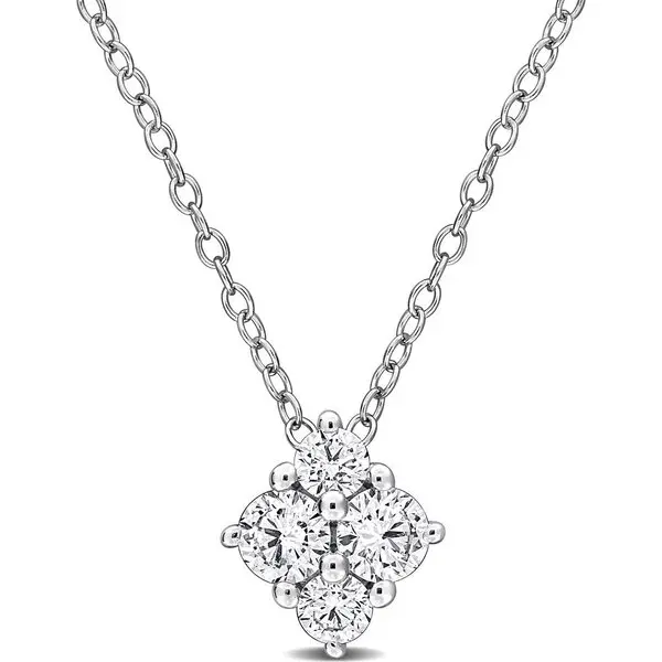 JULIANNA B. Lab-grown Diamond Cluster Necklace