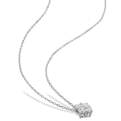 JULIANNA B. Lab-grown Diamond Cluster Necklace