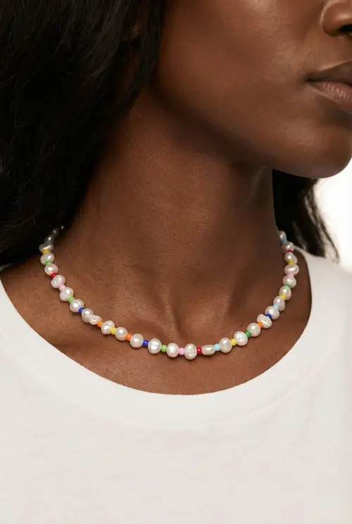 JOEY BABY Rainbow Freshwater Pearl Necklace