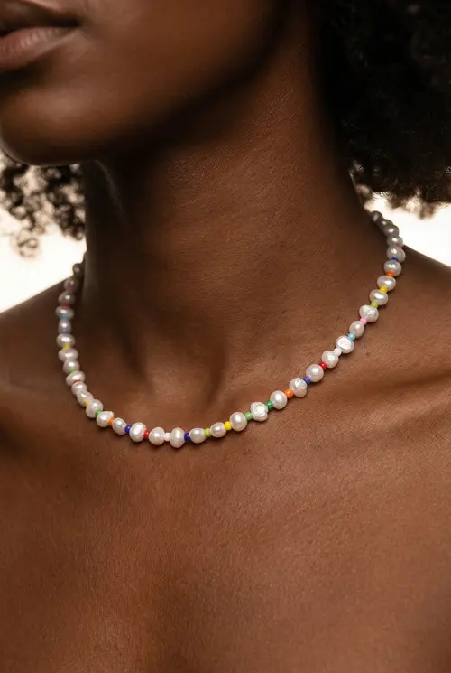 JOEY BABY Rainbow Freshwater Pearl Necklace