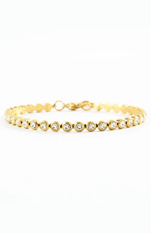 MINT & LILY Bezel Tennis Bracelet - Gold