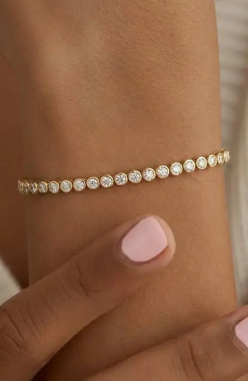 MINT & LILY Bezel Tennis Bracelet - Silver
