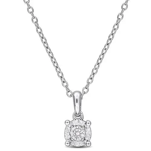 JULIANNA B. 1/10 Ctw Lab-grown Diamond Solitaire Necklace