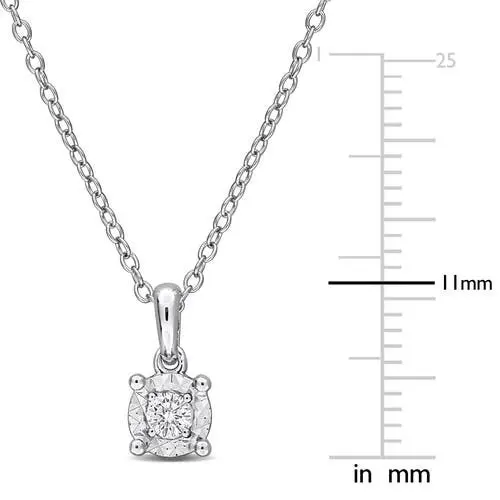 JULIANNA B. 1/10 Ctw Lab-grown Diamond Solitaire Necklace