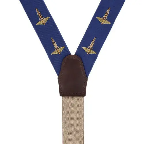 Trafalgar Medical Marvel Novelty Silk Button End Suspenders