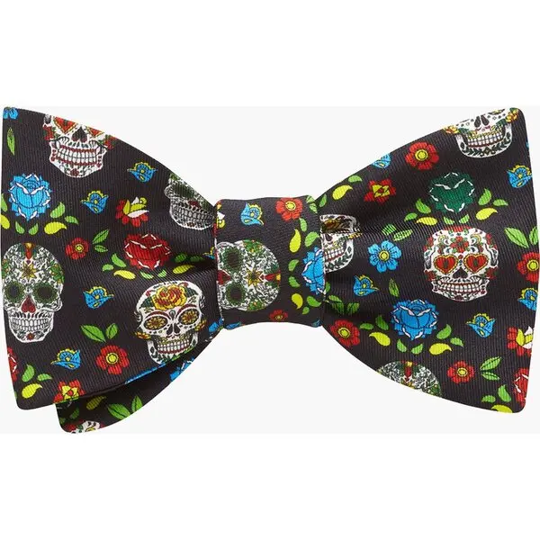 BEAU TIES OF VERMONT Calaveritas Bow Tie - Pre-tied