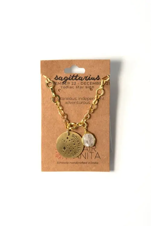 FAIR ANITA Zodiac Star Sign Necklacesagittarius