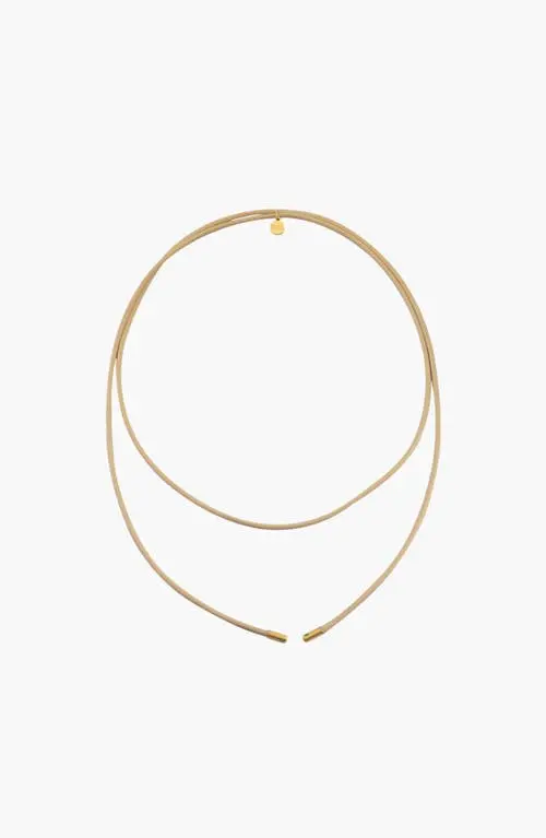 JOIANA JEWELRY Wrap Cords Necklace - Camel