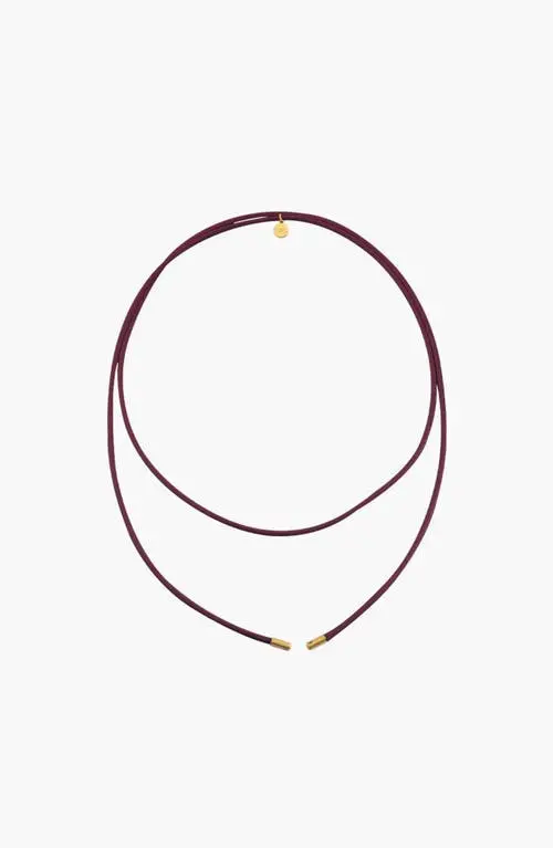 JOIANA JEWELRY Wrap Cords Necklace - Maroon