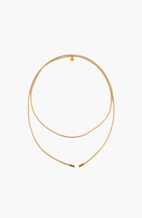 JOIANA JEWELRY Wrap Cords Necklace - Tan