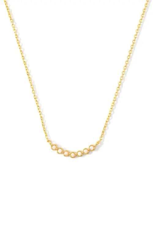 MINT & LILY Opal Arc Necklace - Gold