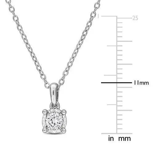 JULIANNA B. 1/4 Ctw Lab-grown Diamond Solitaire Necklace