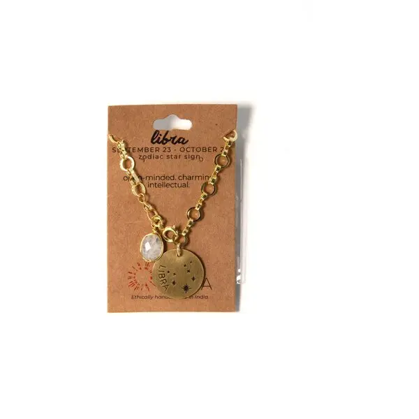FAIR ANITA Zodiac Star Sign Necklacelibra
