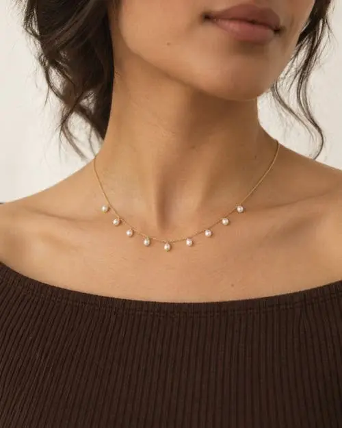 IVY & PEARL CO. Freshwater Pearl " Necklace