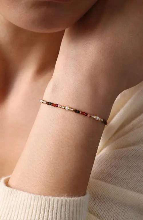 MINT & LILY Rainbow Tourmaline Minimalist Bracelet